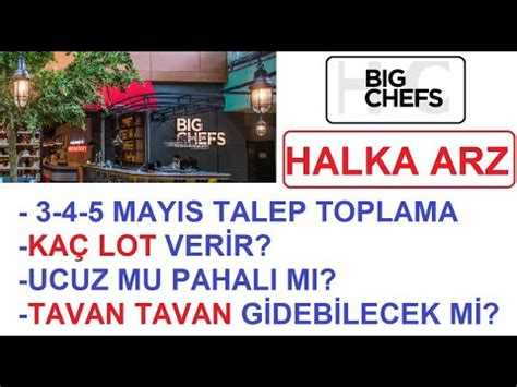 HALKA ARZ BİG CHEFS Bigch UCUZ MU PAHALI MI NE KADAR LOT DÜŞEBİLİR