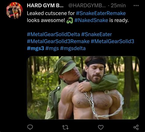 Snaker Eater Remake Leaked Image Metal Gear Know Your Meme