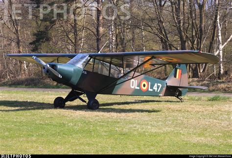 Oo Spg Piper Pa Super Cub Aero Club Brasschaat Stef Van