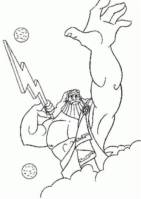 Desenhos De Zeus Para Colorir Imprimir E Pintar Coloringlib