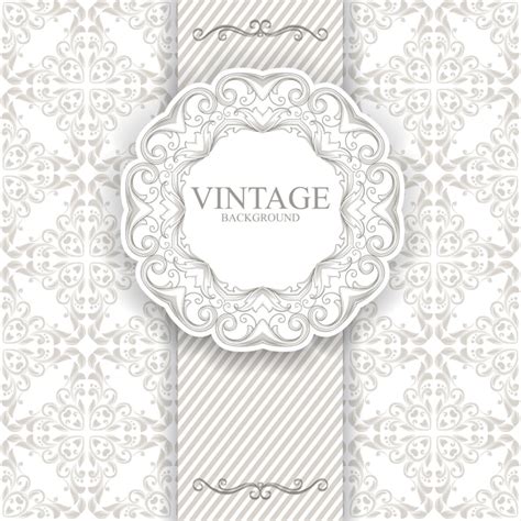 Moldura Vintage Vetor Premium