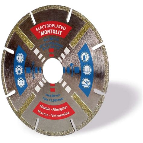 DISQUE DE DIAMANT 115 MM POUR MARBRE FIBRE DE VERRE MONTOLIT