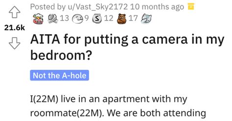 Guy Asks If Hes Wrong For Putting A Camera In His Room Because Of His Roommate Twistedsifter