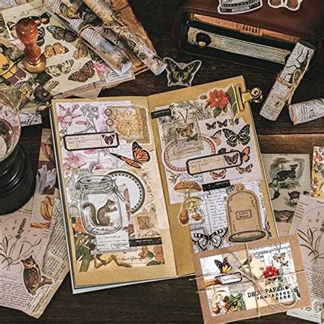 Scrapbooking Sticker Set 200 Stück Vintage Washi Aufkleber