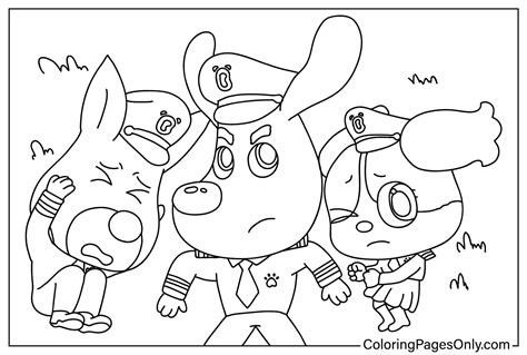 Coloring Page Safety Sheriff Labrador Free Printable Coloring Pages