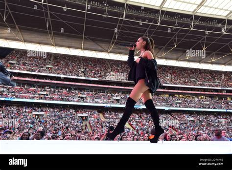 Ariana Grande Performs On Stage During Capital Fms Summertime Ball At Wembley Stadium London