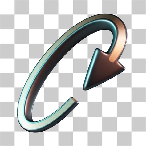 Premium Psd Simple Rotate Arrow D Icon
