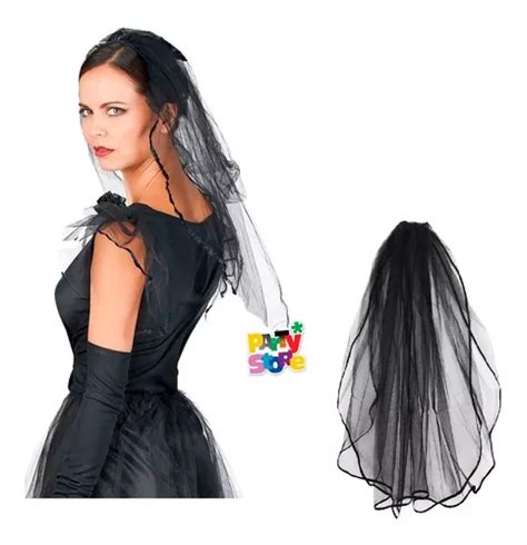Party Store Vincha Velo Viuda Negra Halloween Disfraz MercadoLibre