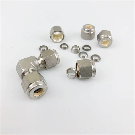 Nai Lok Stainless Steel Tube Connector 6000 Psi Instrument Double
