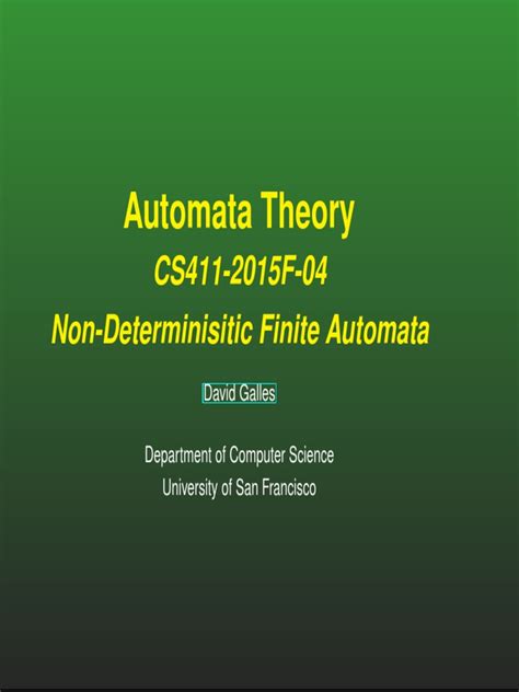 automata theory nfa pdf theory of computation string computer science