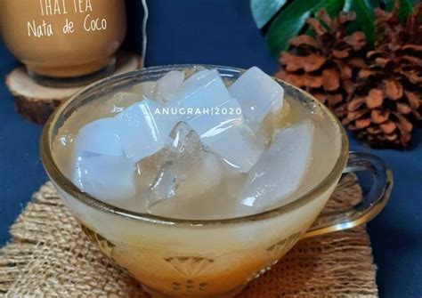 Resep 167 Thai Tea Nata De Coco Oleh Dapoer Anoe Anugrah Cookpad