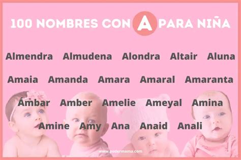 100 Nombres con A para niña origen y significado Poder Mamá