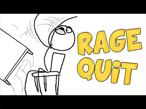 Rage Quit Meme Table Flip