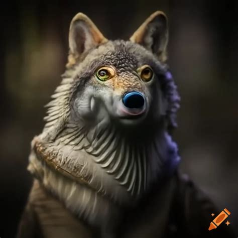 Hyper Realistic Depiction Of A Fish Wolf Hybrid Creature On Craiyon