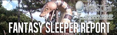 Fantasy Golf Sleeper Report 2015 Valspar Championship