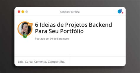 6 Ideias de Projetos Backend Para Seu Portfólio