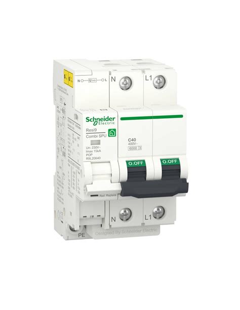 Protector Combinado Contra Sobretensiones Combi SPU 1P N 40A Resi9