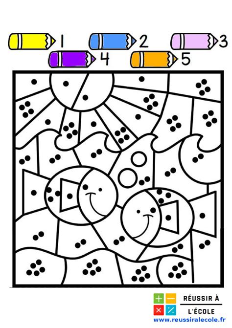 Coloriage Magique Maternelle 20 dessins à télécharger et à imprimer
