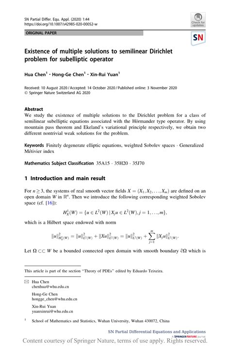 existence of multiple solutions to semilinear dirichlet problem for subelliptic operator