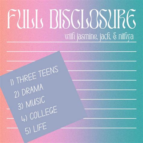 FULL DISCLOSURE Podcast On Spotify