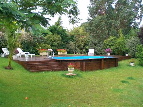 Piscines Semi Enterrées Bois