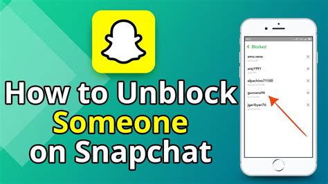 How To Unblock Someone On Snapchat YouTube