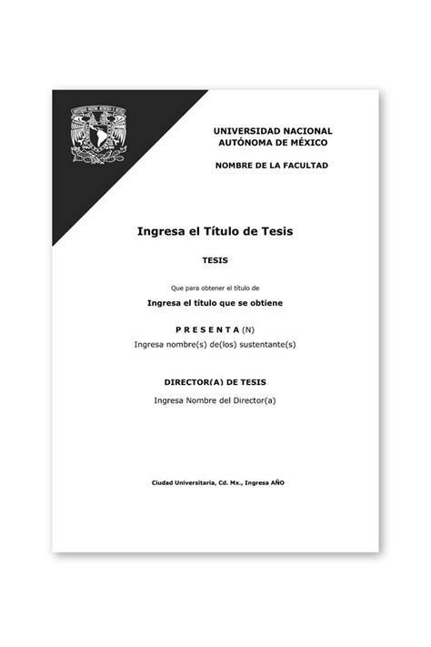 Portada De Tesis En Blanco Y Negro Portadas De Trabajos