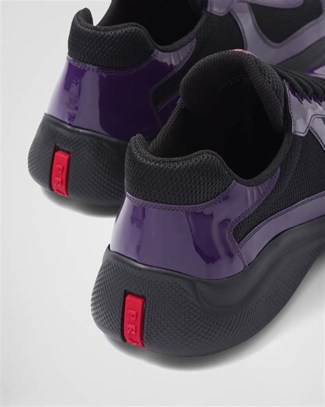 Violet Black Prada America S Cup Sneakers Prada