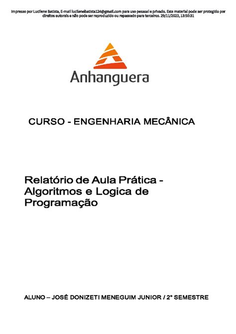 Algoritimos Algoritmos e Programação Estruturada Studocu