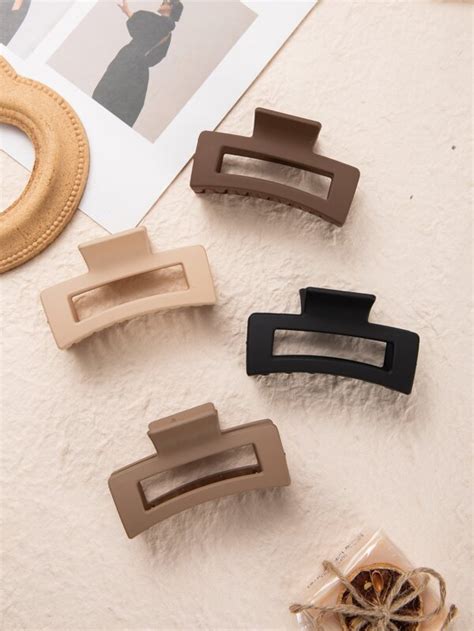 Pinzas De Garra Grande De Dise O Cuadrado Para Cabello Grueso Pinzas