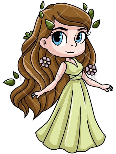 Demeter Goddess Of Harvest Cartoon Vector Clipart FriendlyStock