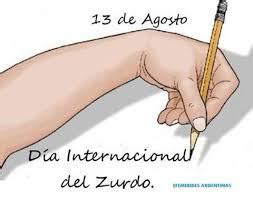 13 de Agosto Día Internacional del Zurdo