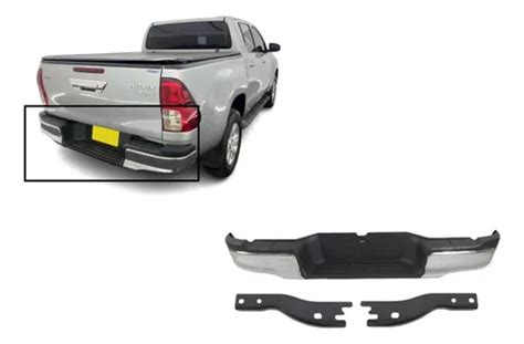 Defensa Trasera Cromada Toyota Hilux 2020 2021 2022 2023