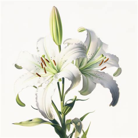 竖图质感简约植物花卉百合花油画插画免费下载 png格式 8321456像素 编号561600447639589438 设图网