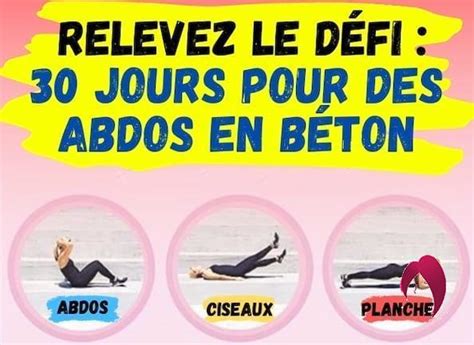 Relevez le défi 30 jours pour avoir le ventre plat