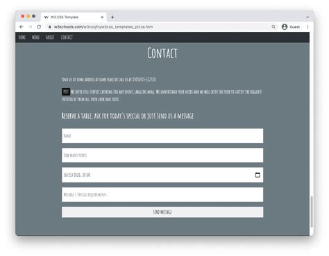 How To Make A Restaurant Website