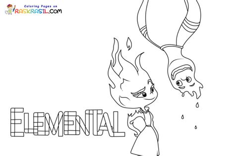 Desenhos De Elementos Para Colorir
