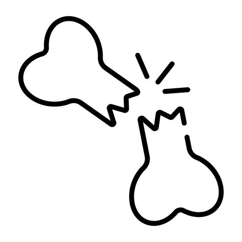 Fracture Bone Vector Icon In Editable Style Trendy Design 17317559