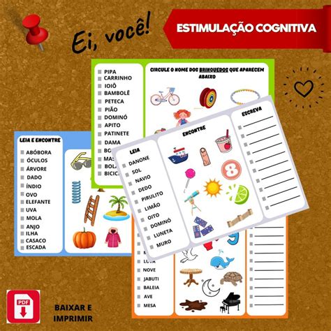 Atividades Para Estimula O Cognitiva Para Imprimir Pdf