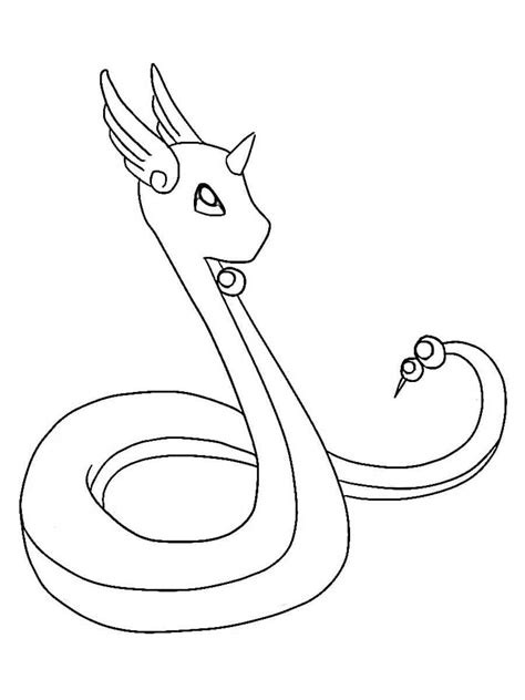 Dragonair Pokemon Coloring Pages Free Printable