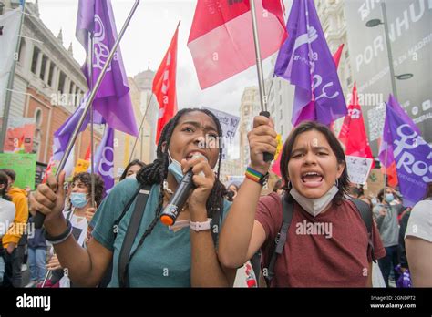 Madrid Spain 24th Sep 2021 Ecologists In Action Demonstrate In