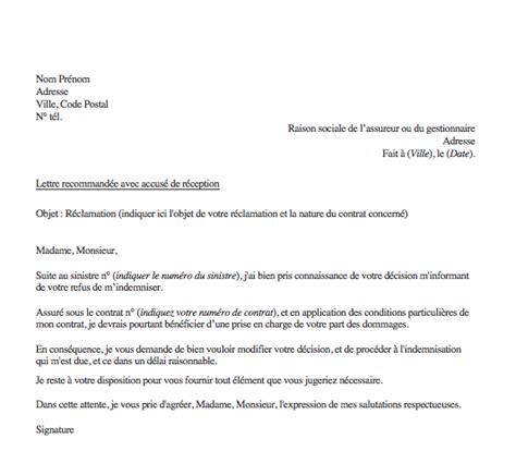 modèle de lettre de réclamation pour non paiement