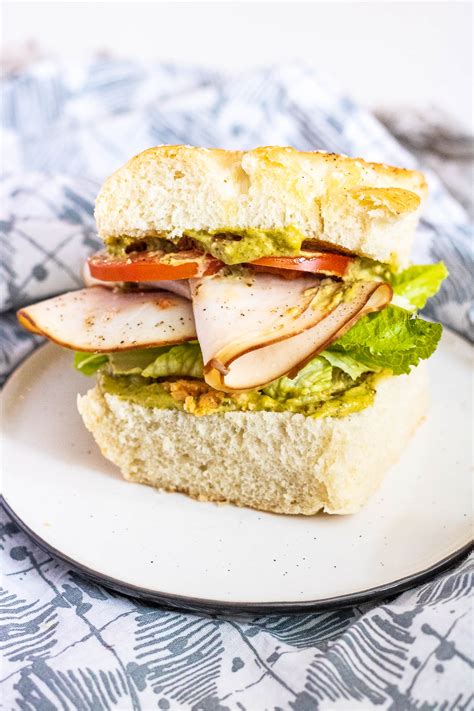 Turkey Pesto Sandwich On Focaccia Piper Cooks