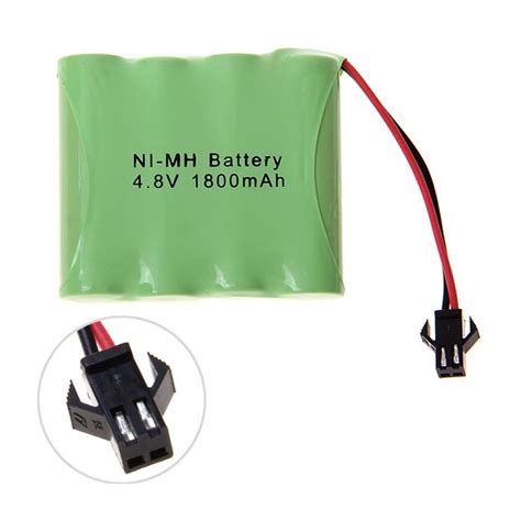 Ni MH AA 4 8V 1800mAh SM Plug Battery Pack