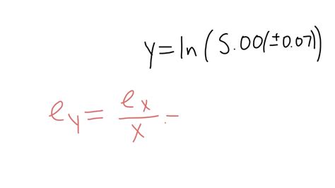 SOLVED Find The Absolute Uncertainty Of Y For The Following Equation
