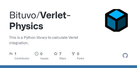 Github Bituvo Verlet Physics This Is A Python Library To Calculate