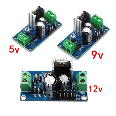 LM7805 LM7809 LM7812 DC AC tres terminales regulador de voltaje módulo