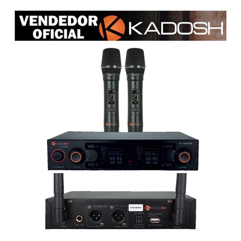 Microfone Sem Fio M O Duplo Uhf Digital K M Kadosh Profissioonal
