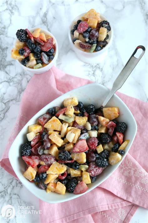 Fruit Salad Recipe With Sour Cream Dressing Today S Creative Life