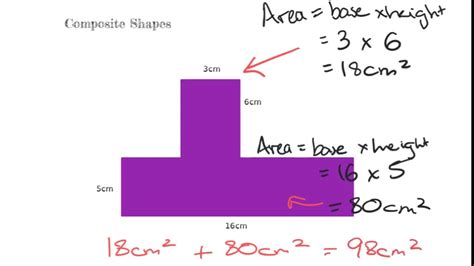 How To Calculate Area Of Composite Shapes